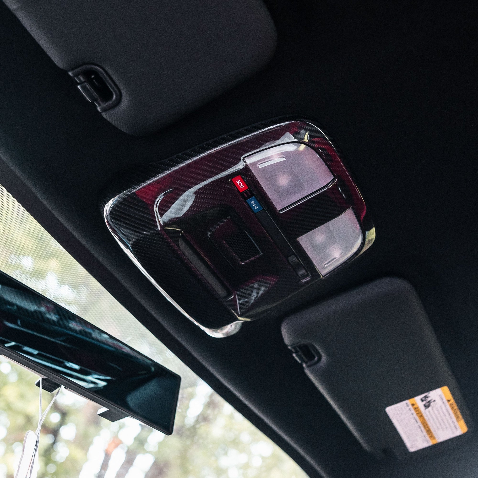 22-23 GR86/BRZ Driven.Media Carbon Fiber Overhead Map Light Cover